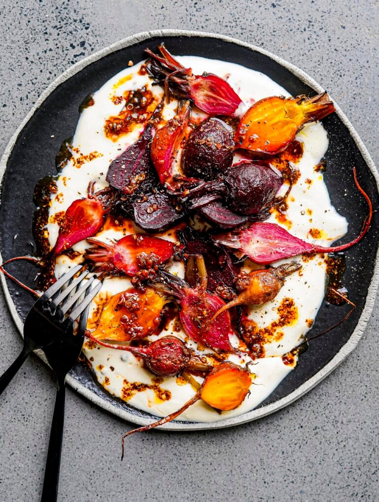 Roasted Beetroot with Whipped Feta - Gluten-Free Foodie