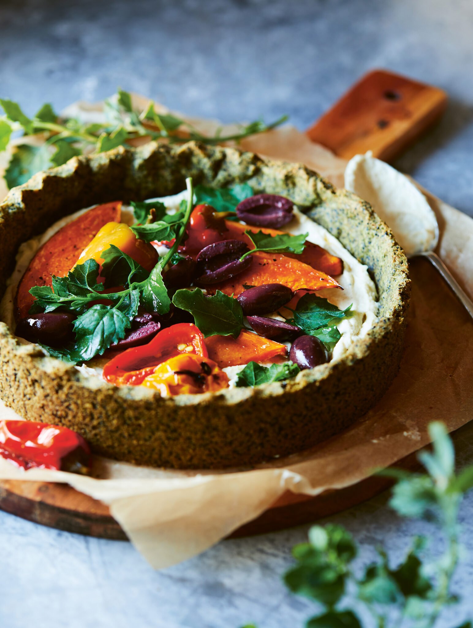 Fat Hen & Cashew Cheese Tart - Gluten-Free Foodie